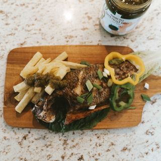 Ghana Yam Fries and Oven Grilled Tilapia! | Akwaaba Spice